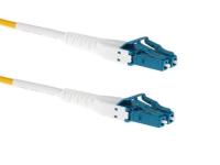 China LC UPC To LC UPC Fiber Optic Cable Patch Cord Uniboot Duplex OS2 Single Mode for sale