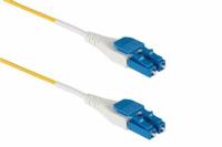 China 2.0 Mm Single Mode Fiber Patch Cord Switchable Uniboot Duplex OS2 PVC OFNR for sale