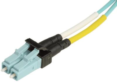 China MSFP Mini LC Duplex Fiber Optical Patch Cord Multimode 10G OM3 High Density for sale