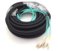 China Pre Connectorized Multi Fiber Cables In Corrugated Tube Additional 4/8 Fiber for sale