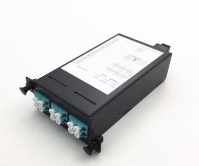 China Pre Assembled MPO MTP Patch Cord 12 Ports OM3 Duplex LC High Density Cassettes for sale