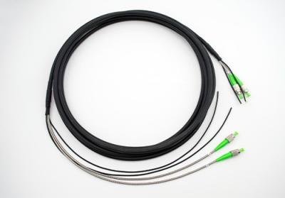 China FC/UPC FC/APC BBU/RRU CPRI Base Station Armored Patch Cord 2 Core With Pulling Eyes for sale