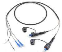 China Waterproof Fiber Cable Assembly PDLC ODVA Connector To SC Fiber Cable G657A for sale