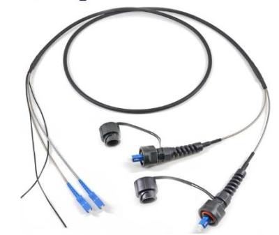 China Waterproof Fiber Cable Assembly PDLC ODVA Connector To SC Fiber Cable G657A for sale