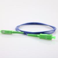 China Indoor Armored Fiber Optical Patch Cord Singlemode SC/APC To SC/APC Rugged Stainless Steel for sale