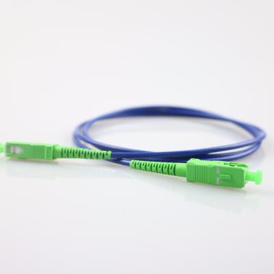 China Indoor Armored Fiber Optical Patch Cord Singlemode SC/APC To SC/APC Rugged Stainless Steel for sale
