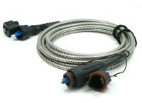 China Durable Steel Armored Fiber Optical Patch Cord Waterproof FTTA FULLAXS LC-ODVA for sale