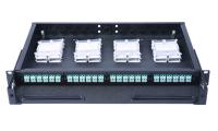 China HD Distribution Fiber Optic Patch Panel 96 Fiber 48 Ports Loaded With Duplex LC Adapter for sale