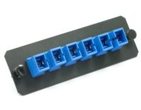 China Cold Rolling Steel Fiber Optic Patch Panel Adapter Racks Singlemode SC 6 Ports for sale