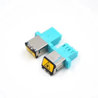 China LC fiber optic adapter Fiber Optic Couplers SM/MM/OM3/OM4/OM5 With Metal Shutter,dust protectection and eye protection for sale
