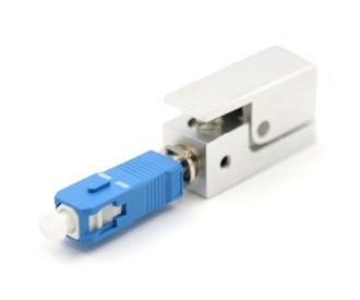 China SC Square / Round Shape Bare Fiber Adapter,quick and easy temporary connections of single-mode and multimode fibers for sale
