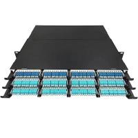 China MPO Fiber Optic Patch Panel 10G/40G/100G Data Center Cabling Systems 1U For 144 Fiber for sale