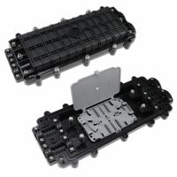 China Horizontal Fiber Optic Enclosures , 2 In 2 Out 96 Ports Fiber Junction Box Outdoor for sale