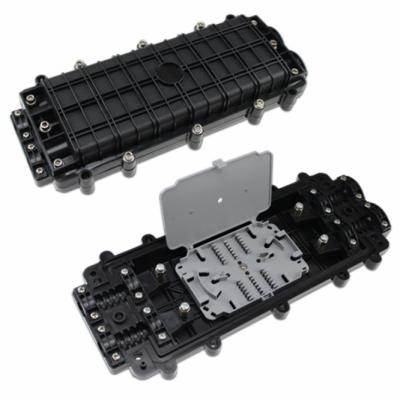 China Horizontal Fiber Optic Enclosures , 2 In 2 Out 96 Ports Fiber Junction Box Outdoor for sale