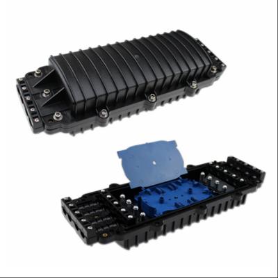 China Underground Fiber Optic Splice Closure , Wall Mount Fiber Enclosure 4 In 4 Out for sale