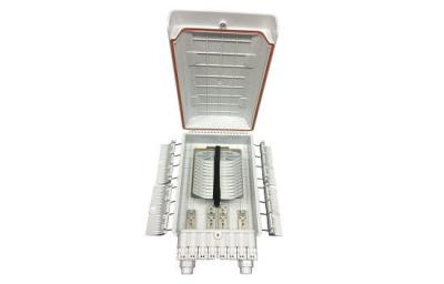 China Outdoor Wall Mount Fiber Optic Termination Box ABS Plastic 144 Fibers 4 Entry Port for sale
