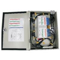 China Metal Fiber Optic Wall Mount Enclosures 16/32 Fibers Load With 1x16 PLC Splitter Modular for sale
