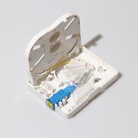 China ABS Plastic Fiber Optic Termination Box Faceplate FTTH 1 Port SC/UPC Adapter for sale