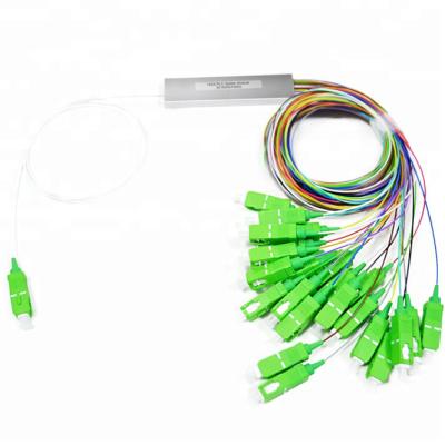 China Mini Steel Tube Fiber Optic Splitter Passive PLC Singlemode SC/APC Connector for sale