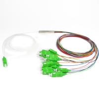 China Singlemode 1x16 Gpon Optical Splitter , Rack Mount Plc Splitter 900um Mini Steel Tube for sale