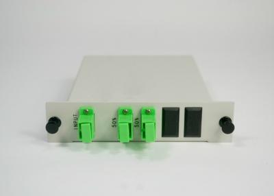 China 1x2 LGX PLC Abs Box Plc Splitter , 2 To 1 Single Mode Fiber Splitter FTTH/PON Type for sale