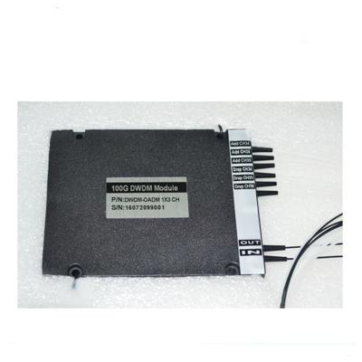 China DWDM Optical Add Drop Wavelength Division Multiplexer 100G 200G Low Insertion Loss for sale