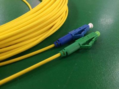 China E2000 APC To LC APC Short Boot Fiber Optical Patch Cord Single Mode Simplex for sale