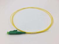 China LC APC Singlemode Pigtail Fiber Optic Cable 900um Tight Buffer G657A LSZH Yellow Color for sale
