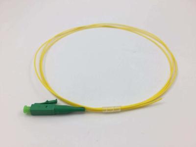 China LC APC Singlemode Pigtail Fiber Optic Cable 900um Tight Buffer G657A LSZH Yellow Color for sale