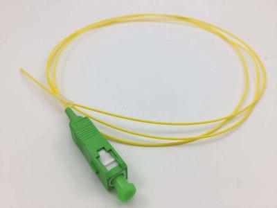 China Durable SC/APC Optical Fiber Pigtail SM 0.9mm Corning G657A Fiber Low Insertion Loss for sale