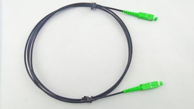 China Indoor 1 Core Drop Wire Patch Cable SC/APC SC/UPC G657A LSZH Jacket 2.0mm Dia for sale