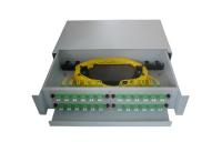 China 48/96 Port Fiber Optic Rack Mount Patch Panels 2U Height 19'' For SC FC LC ST Adapters for sale