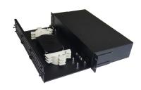 China LC/SC Fiber Optic Cable Patch Panel 1U Height 48/96 Port Compact For Space Saving for sale