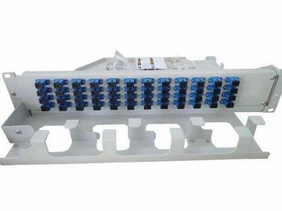 China High Density Fiber Optic Patch Panel 19'' Customized Rack Mount ROHS Approval for sale