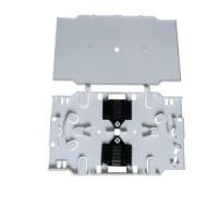 China 12/24 Core Fiber Optic Splice Tray ABS Plastic Material 30mm Fiber Bending Radius for sale