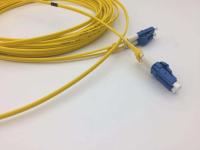 China LSZH Jacket Fiber Optic Patch Cable Short Mini Boot LC To LC Duplex Long Lifespan for sale