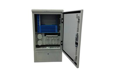 China 144/288 Core Fiber Optic Cabinet Outdoor Floor Standing High Intensity Anti Corrision for sale