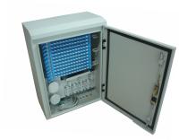 China Telecommunication Networks Fiber Optic Cabinet Outdoor Wall / Pole Mounted IP65 for sale