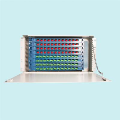 China ROHS Fiber Optic Patch Panel 12~144 Port Telecom Central Office Patching Solutions for sale