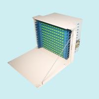 China 24 Port Fiber Optic Patch Panel Rack Mount 1U/2U/3U/4U Optical Distribution Frame ODF for sale