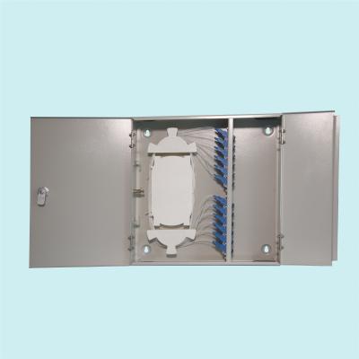 China Metal Body Wall Mount Fiber Termination Box , Fiber Optic Joint Box 24/48/72 Ports for sale