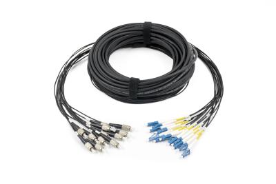 China Customized Pre Terminated Multi Fiber Cables Singlemode 12 Core With FC/LC LSZH Jacket for sale