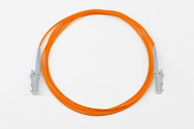 China Durable Fiber Optical Patch Cord E2000/APC E2000/UPC Low Smoke Zero Halogen Jacket for sale