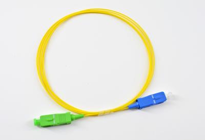 China SC APC SC/UPC Single Mode Fiber Patch Cable G652D/G657A Simplex PVC/LSZH/OFNR for sale