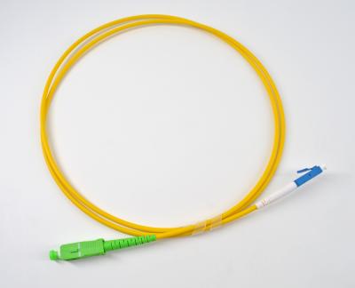 China Simplex Fiber Optical Patch Cord Ceramic Ferrule PVC LSZH Plenum Cable Jacket for sale
