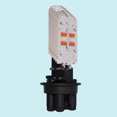 China FOSC Fiber Optic Splice Closure Three In / Out 5 Ports Load With PLC Splitter for sale