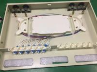 China ODF Fiber Optic Patch Panel 1U 24 Ports Sliding Type With Front Dust Cover for sale