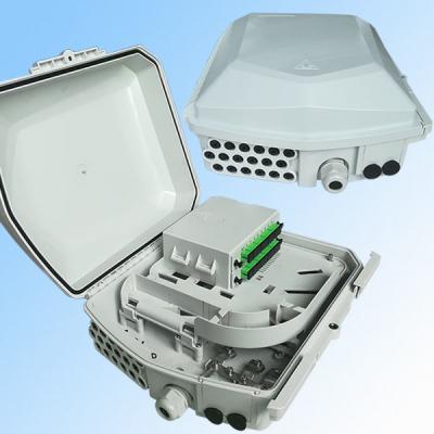 China Hinge Structure Fiber Optic Termination Box 24F Load With 1x16 Module Type PLC Splitter for sale