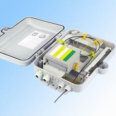 China FC/SC Adapter Fiber Optic Splitter Terminal Box 1/8 Module Type 24 Port FTTH Outdoor for sale