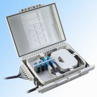 China 2 Input Cable Port Fiber Optic Wall Mount Termination Box FTTH Drop Cable With SC Fast Connector for sale
